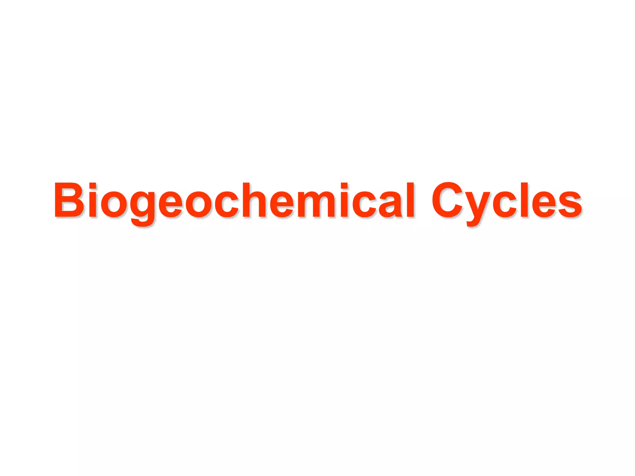 Chemistry of-the-atmosphere-4-biogeochemical-cycles | PPT