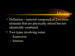 Chemistry Of Water | PPT