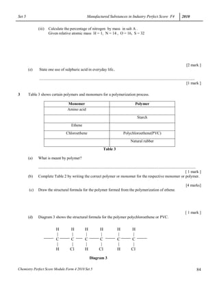 Chemistry perfect-score-module-form-4-set-5 | PDF