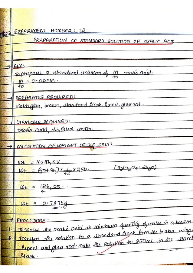 Chemistry Practical Record Full CBSE Class 12 | PDF