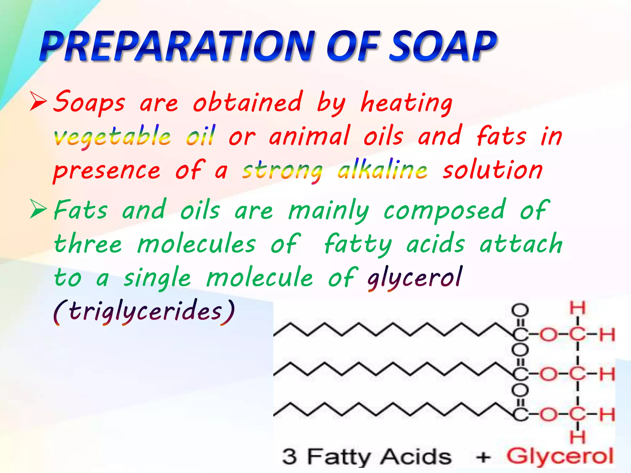 Chemistry soaps and detergents | PPTX