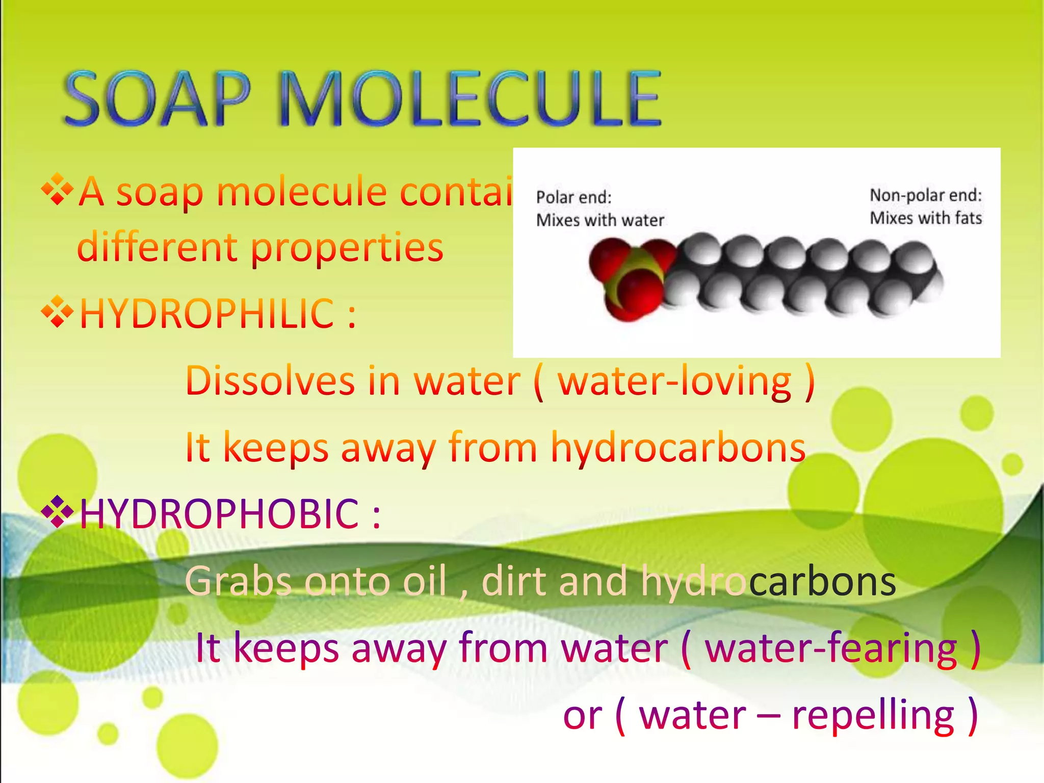 Chemistry soaps and detergents | PPTX