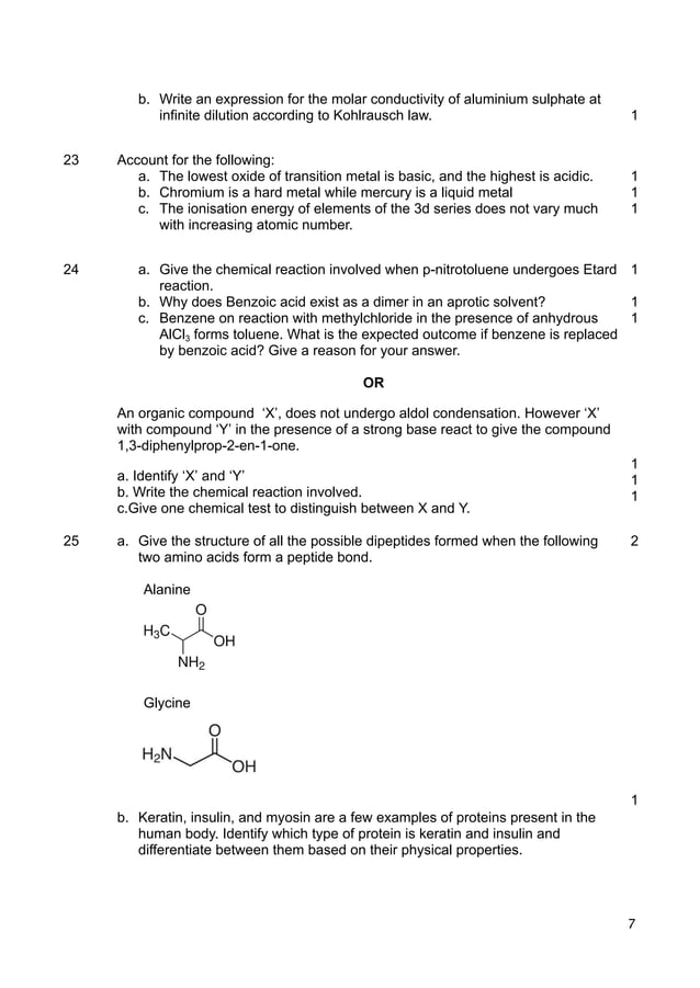 Chemistry-Sample Question Paper 2024-25.pdf | Chemistry | Science