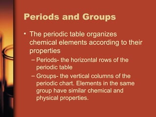 Chemistry Unit 2 Part 4 - Development and Organization of the Periodic ...