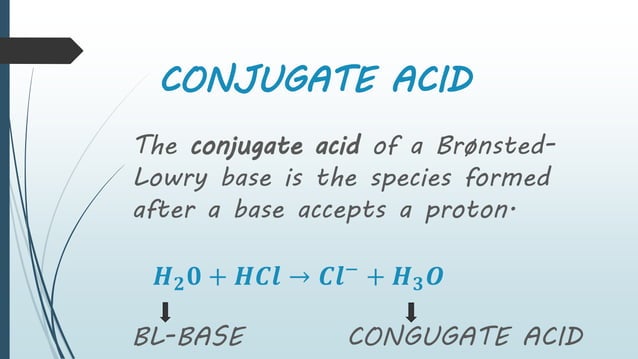 bronsted-lowry concept of acids and bases | PPTX