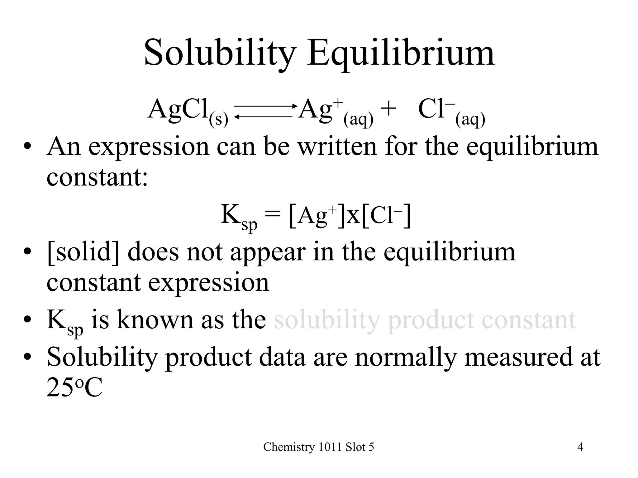 Solubility and solubility product, examples .ppt