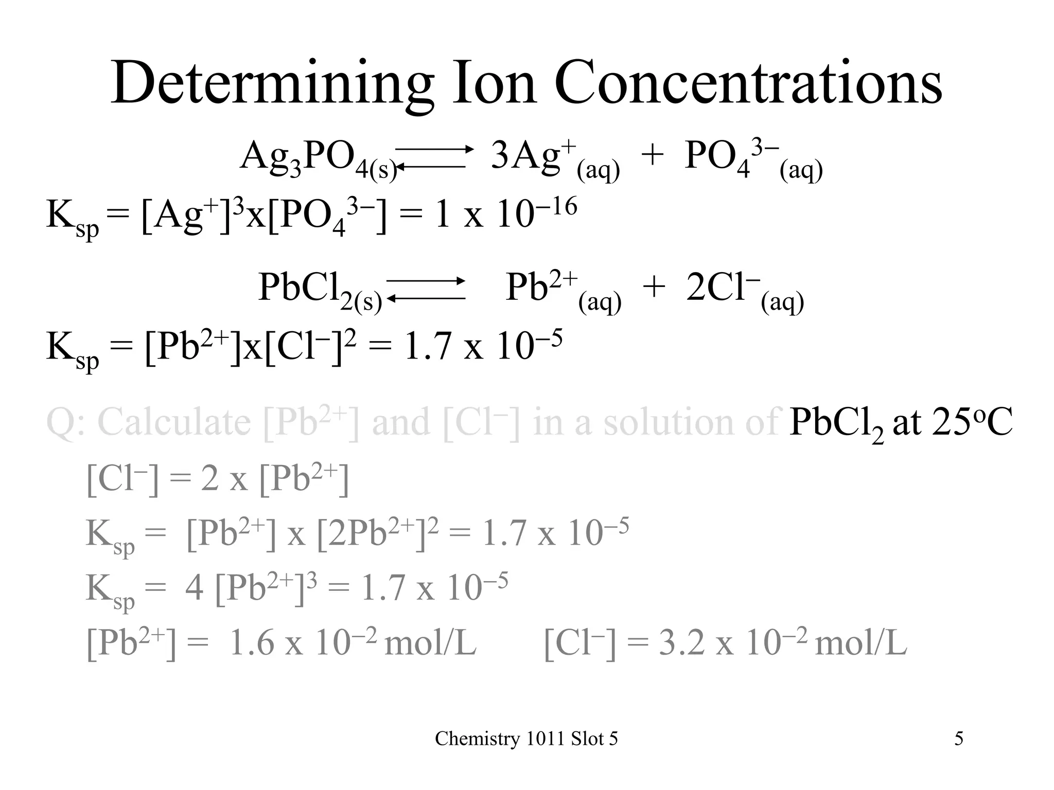 Solubility and solubility product, examples .ppt