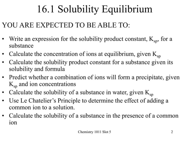 Solubility and solubility product, examples .ppt