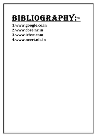 Chemistry investigatory project on cement | DOC