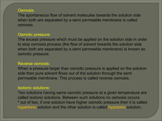 CHEMISTRY 12 solutions.pptx for class 12 | PPTX