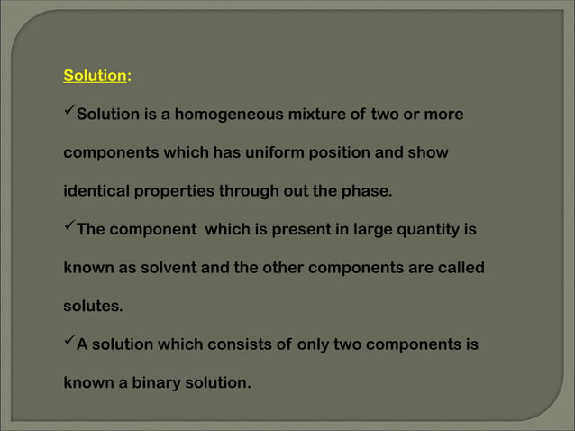 CHEMISTRY 12 solutions.pptx for class 12 | PPTX
