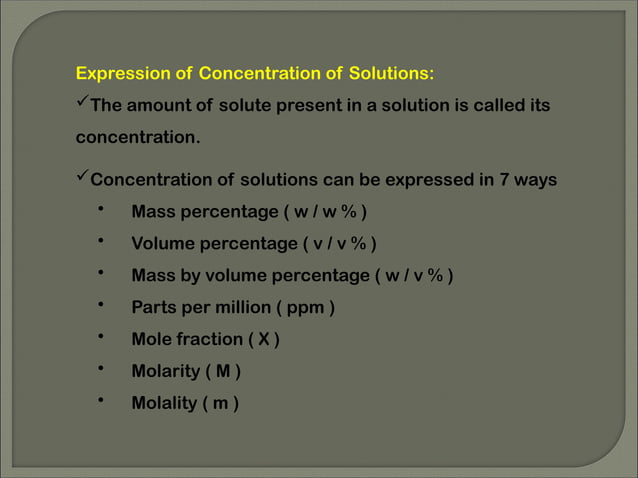 CHEMISTRY 12 solutions.pptx for class 12 | PPTX