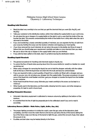 Chemistry 2 laboratory techniques | PDF | Chemistry | Science