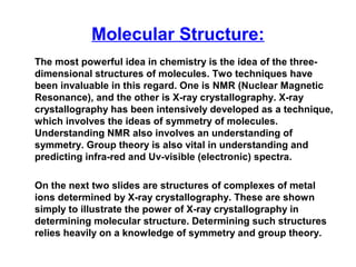 Chemistry445lecture7 grouptheory | PPT