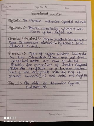 Chemistry 4th semester file for Scmv PG college.pdf | Chemistry | Science