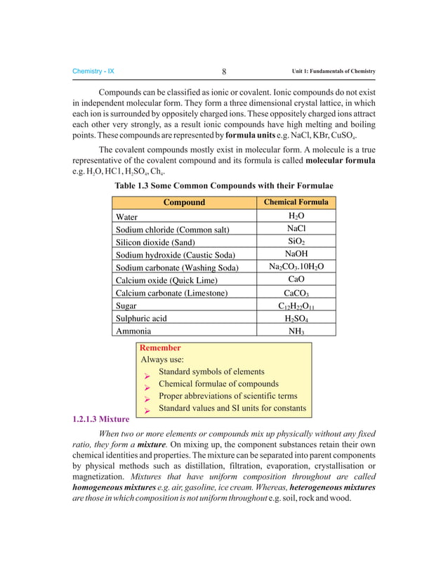 Chemistry 9Th Book, PUNJAB TEXT BOOK | PDF