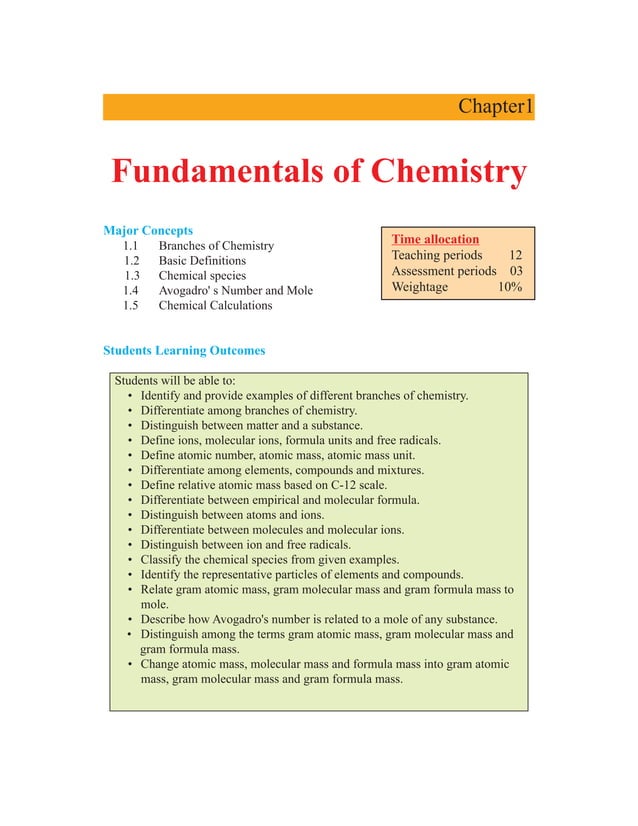 Chemistry 9Th Book, PUNJAB TEXT BOOK | PDF