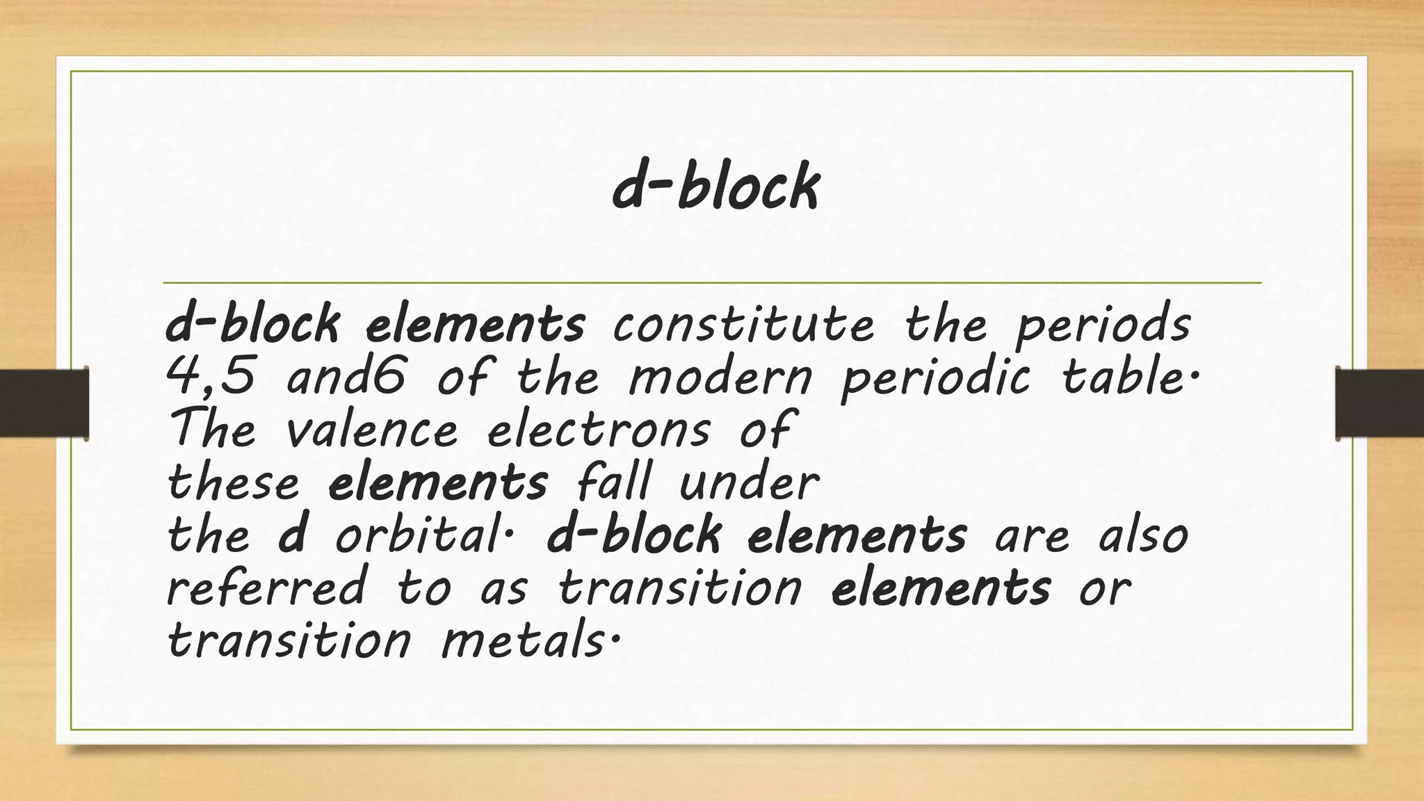 Salient features of long form periodic table | PPTX