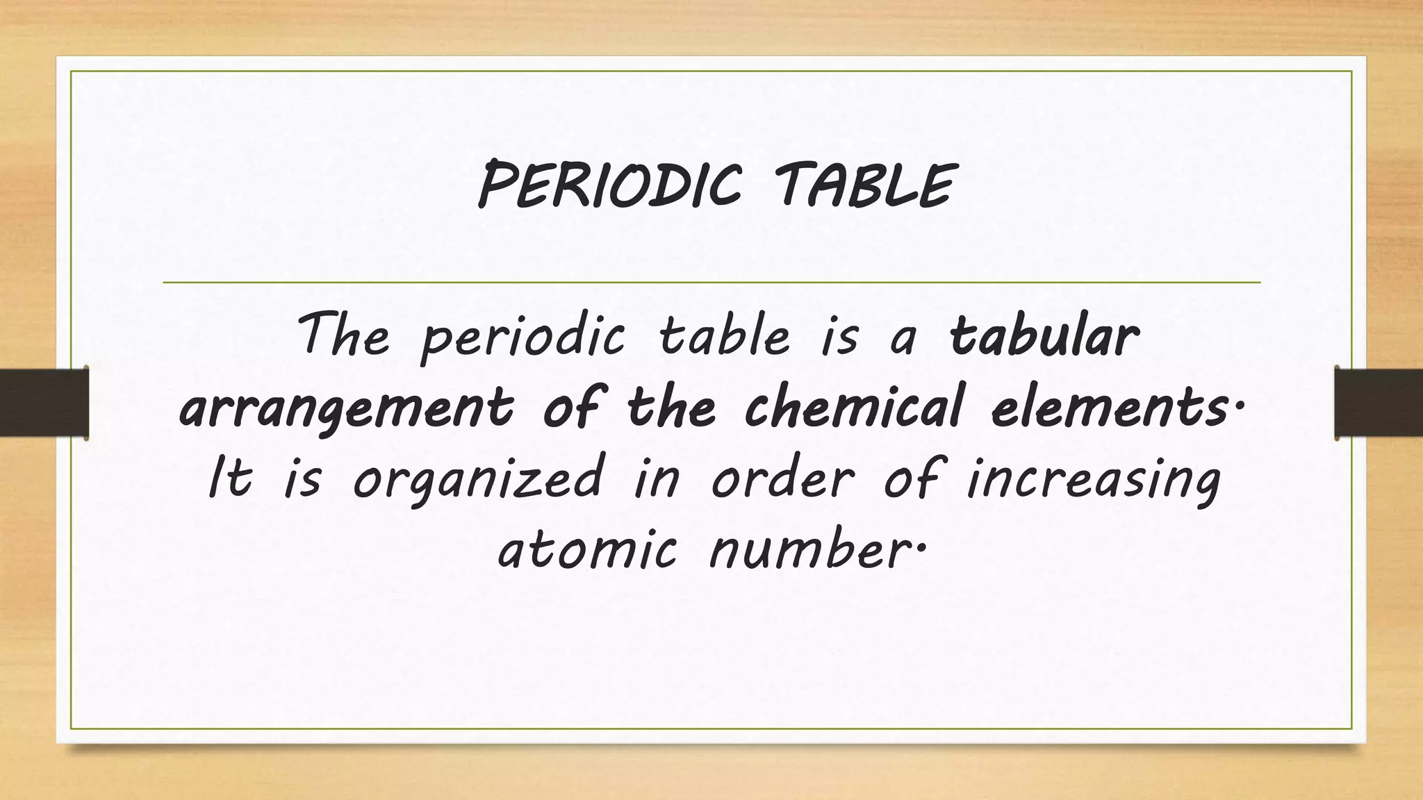 Salient features of long form periodic table | PPTX