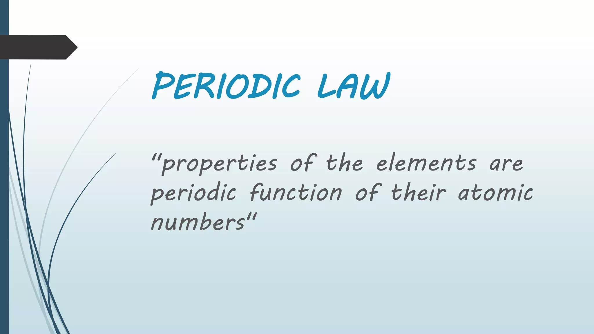 periodic law and modren periodic table | PPTX