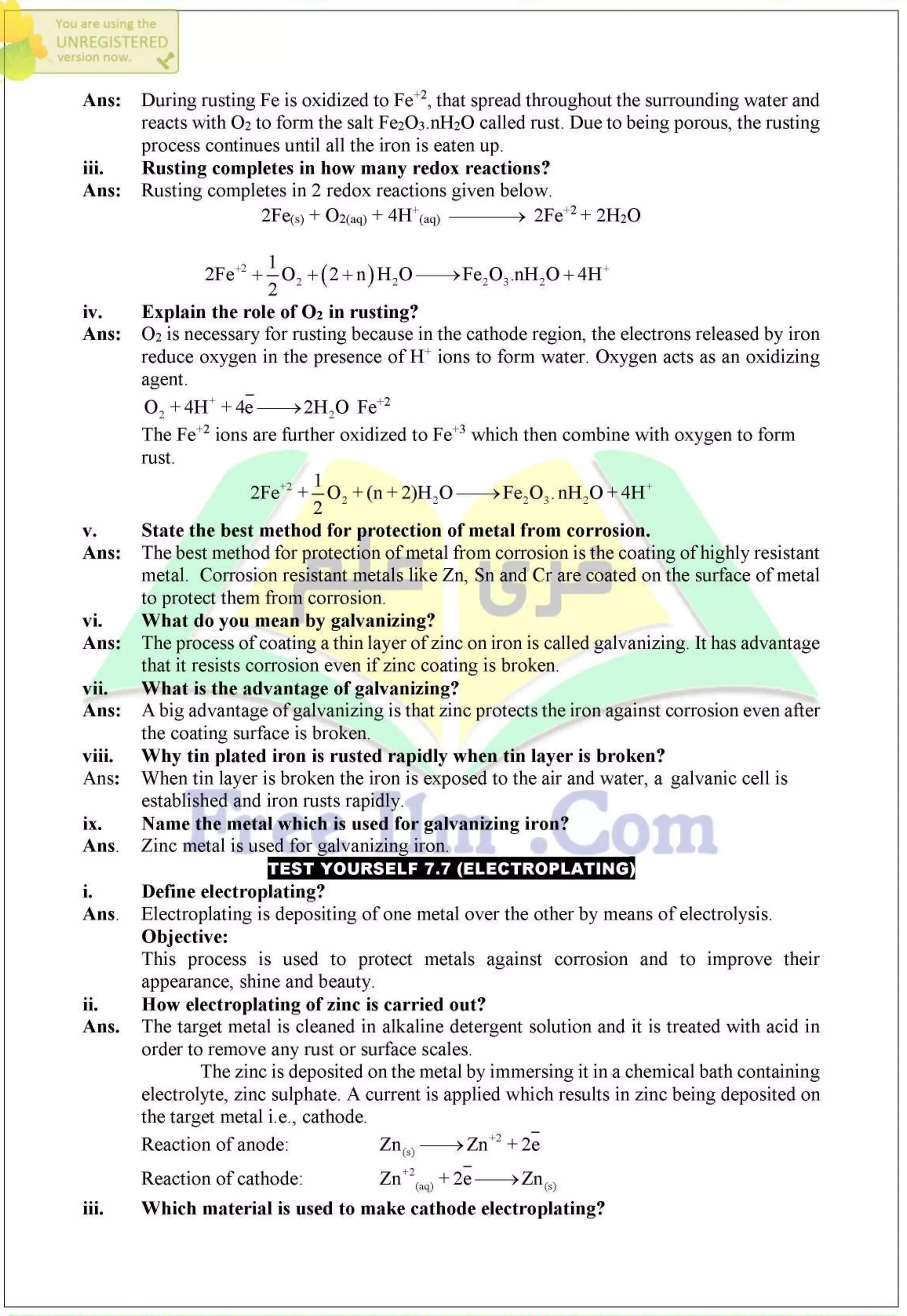 Chemistry 9th Class Test Yourself Full Book | PDF