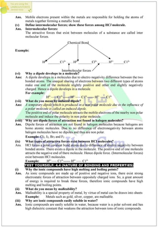 Chemistry 9th Class Test Yourself Full Book | PDF