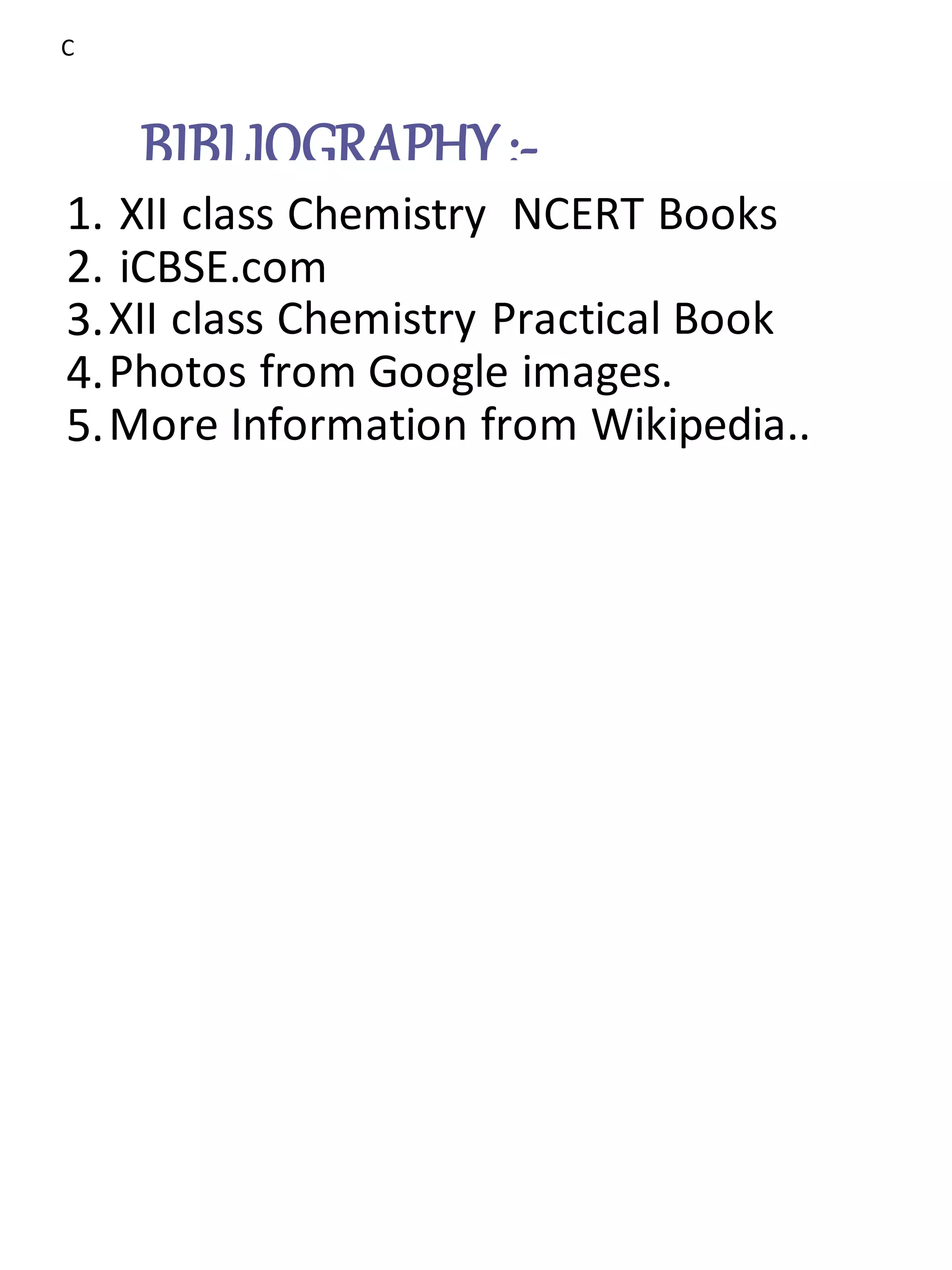 Chemistry abhishek final | DOCX