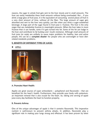 Chemistry project on nutritional values in juices | PDF