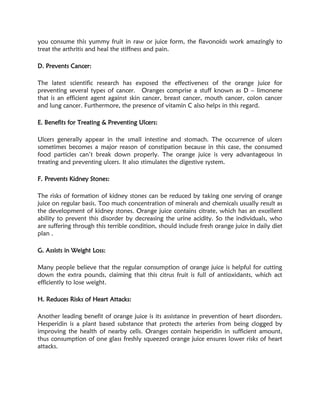 Chemistry project on nutritional values in juices | PDF