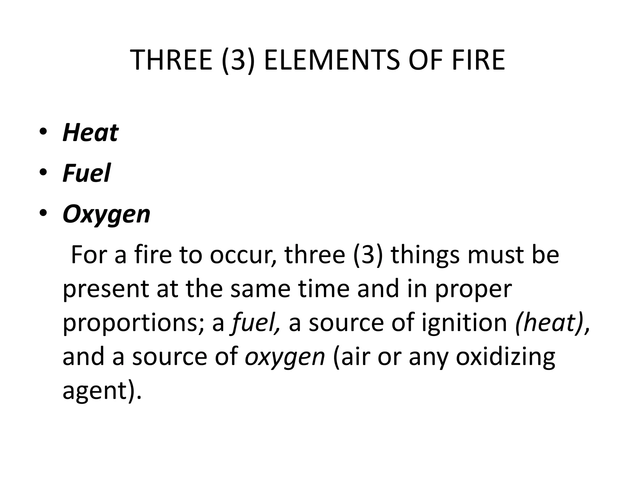 Chemistry and behavior of fire | PPTX
