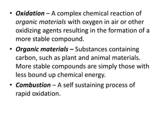 Chemistry and behavior of fire | PPTX