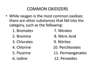 Chemistry and behavior of fire | PPTX