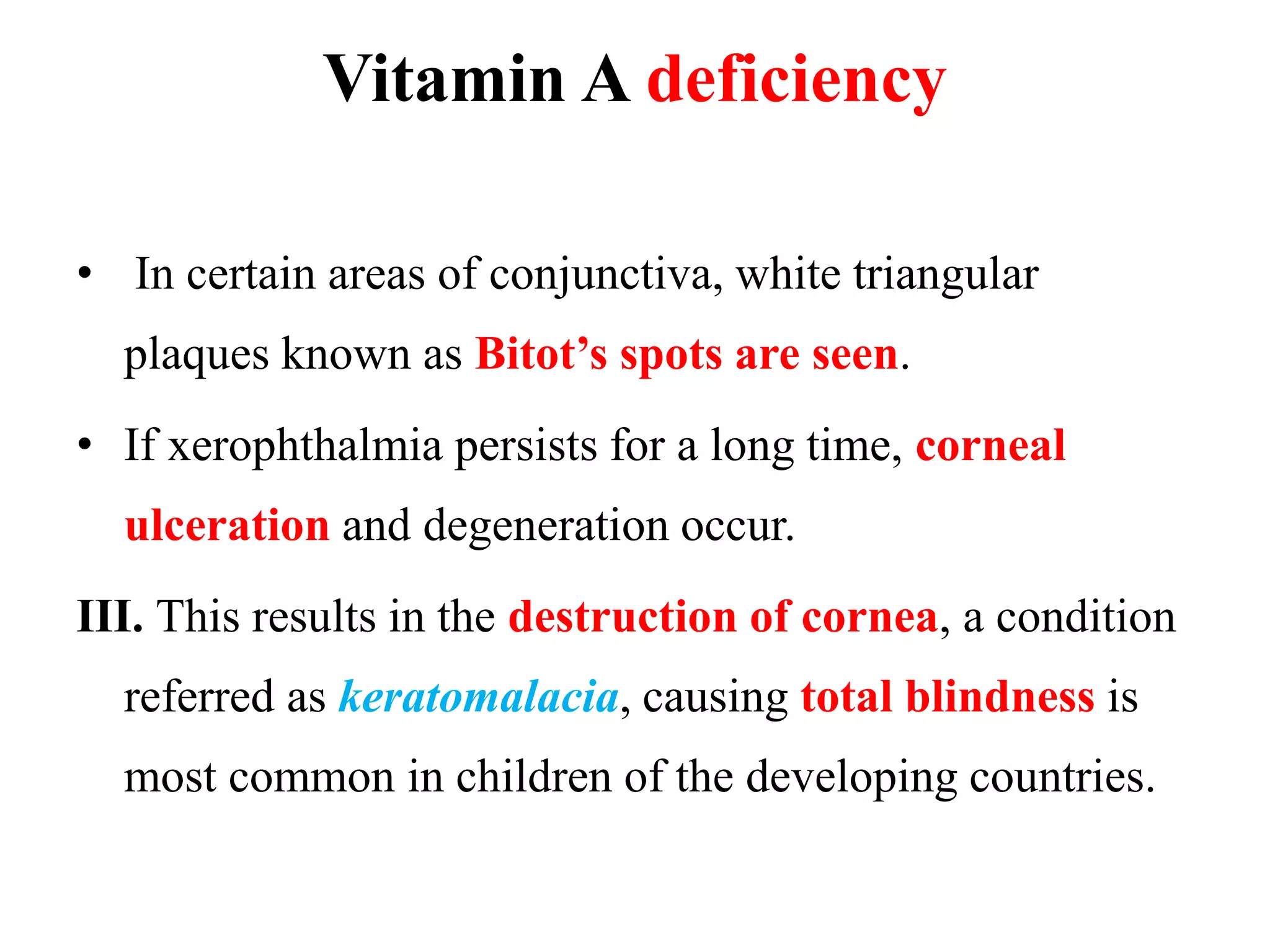 Chemistry, and biochemical role, rda, deficiency diseases of vitamin a ...