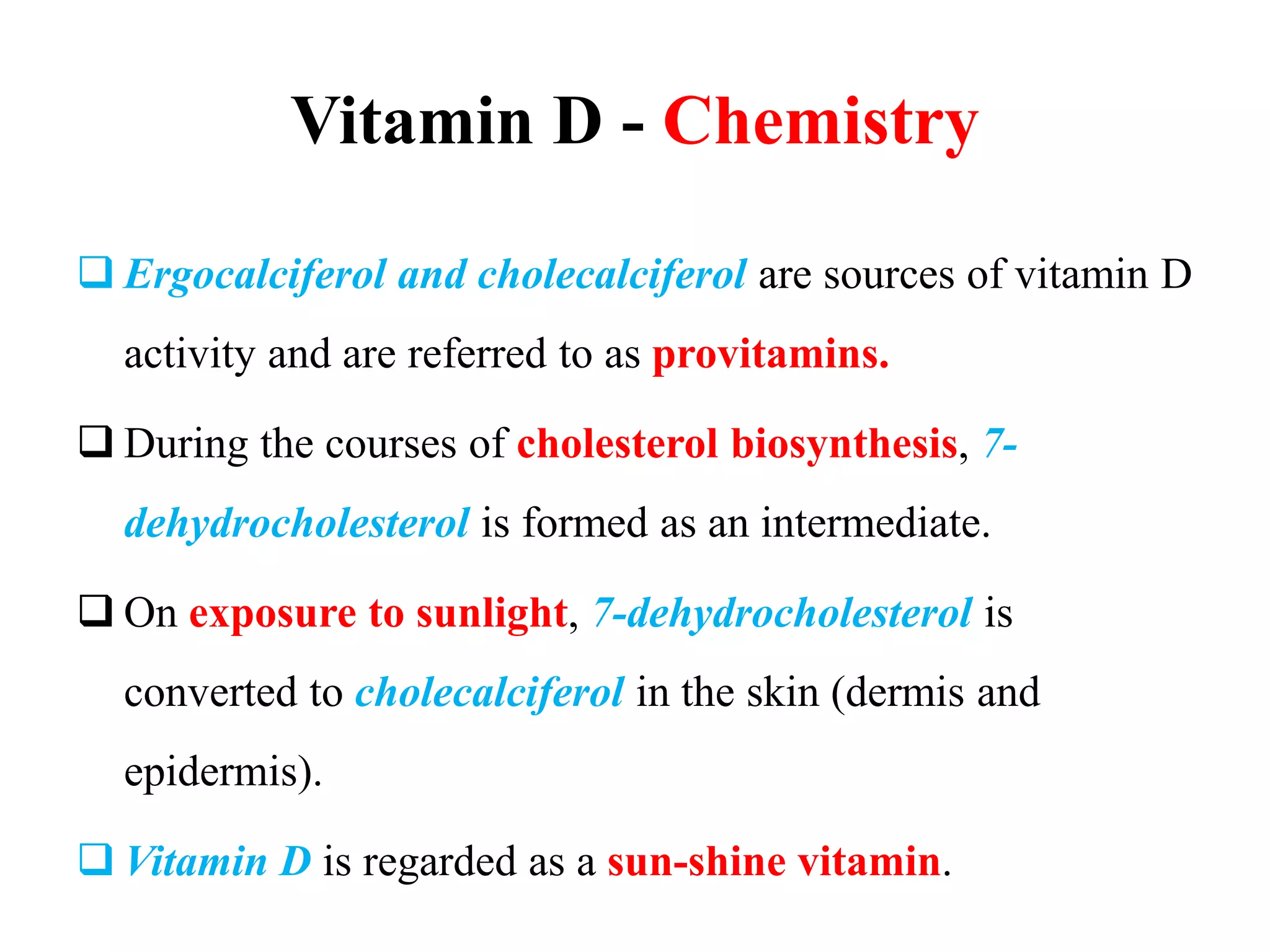 Chemistry, and biochemical role, rda, vitamin d | PPTX