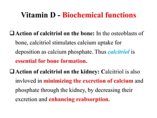 Chemistry, and biochemical role, rda, vitamin d | PPTX