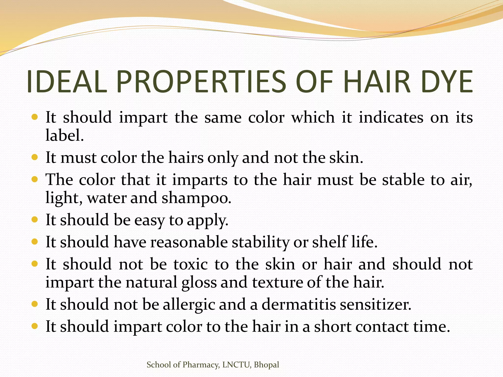 Chemistry and formulation of para phenylene diamine based hair dye | PPTX