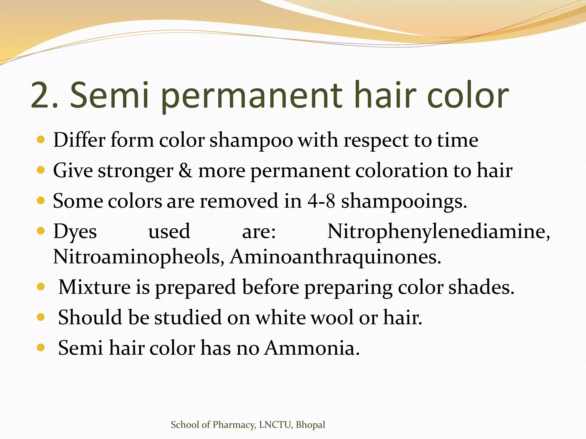Chemistry and formulation of para phenylene diamine based hair dye | PPTX