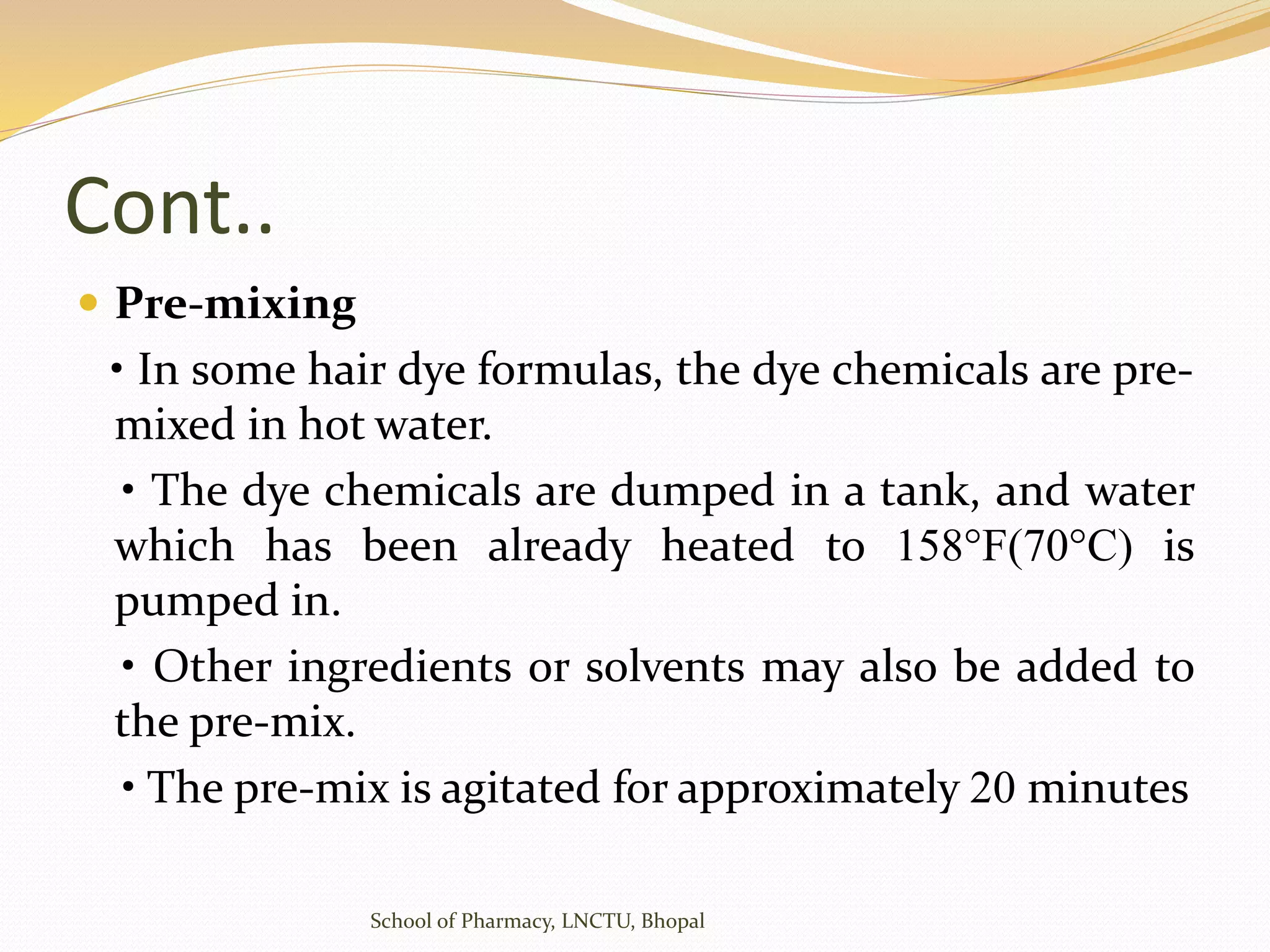 Chemistry and formulation of para phenylene diamine based hair dye | PPTX