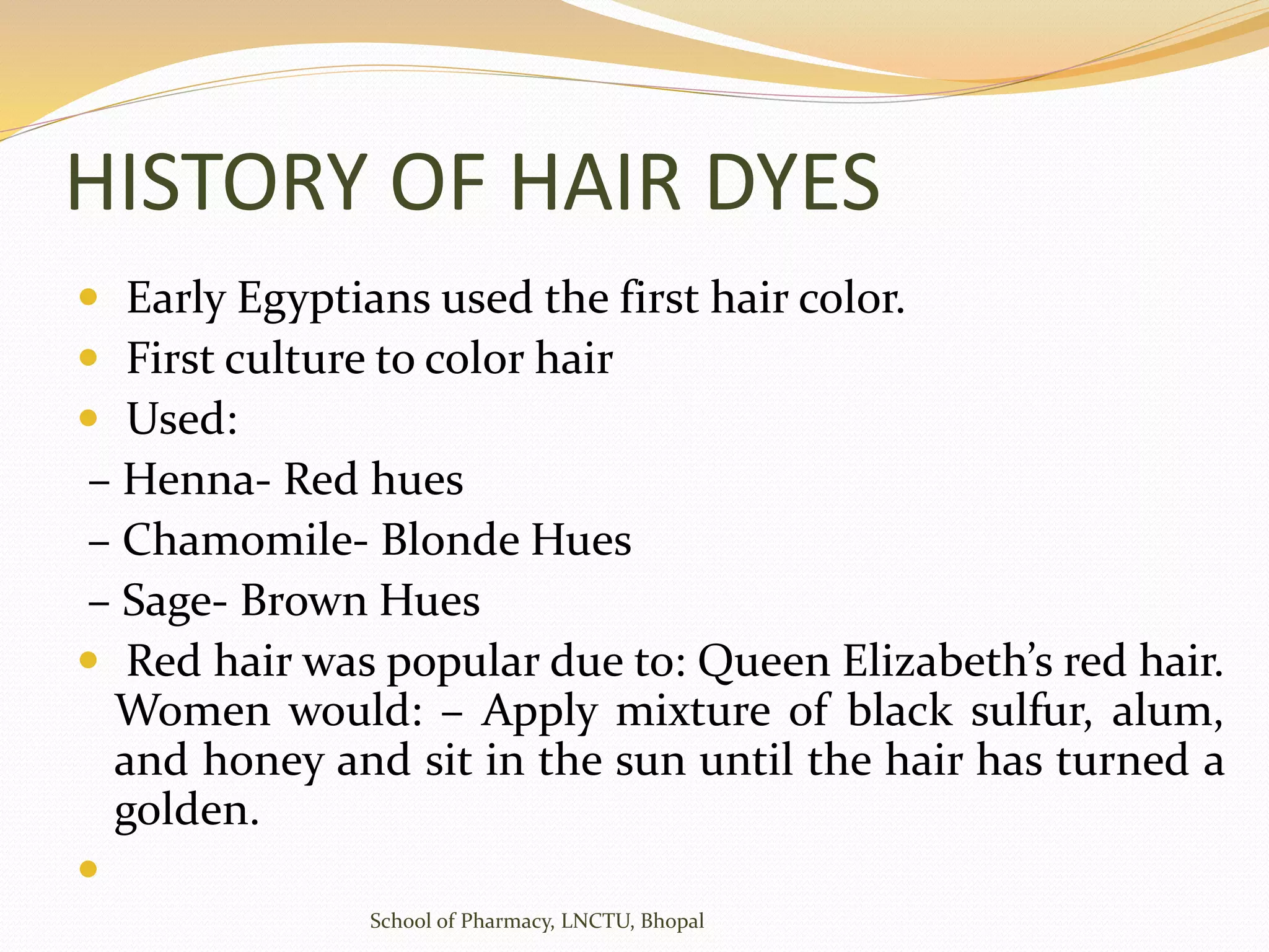Chemistry and formulation of para phenylene diamine based hair dye | PPTX