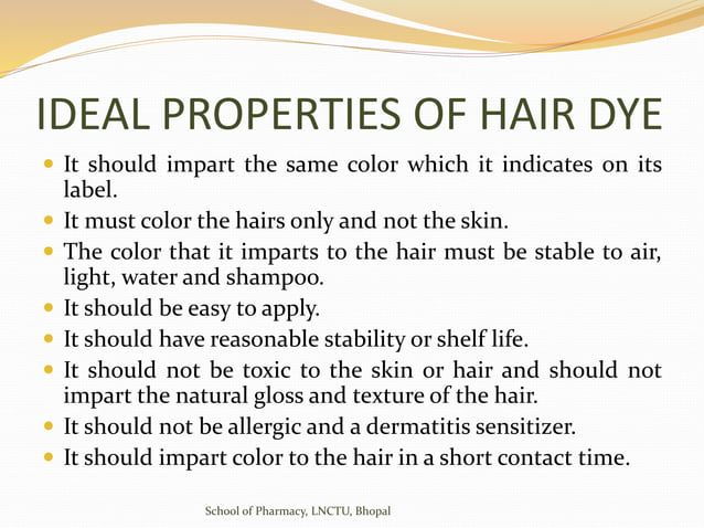 Chemistry and formulation of para phenylene diamine based hair dye ...