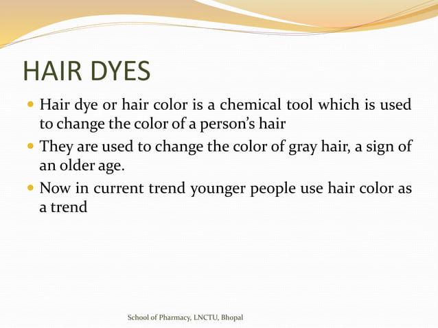 Chemistry and formulation of para phenylene diamine based hair dye ...