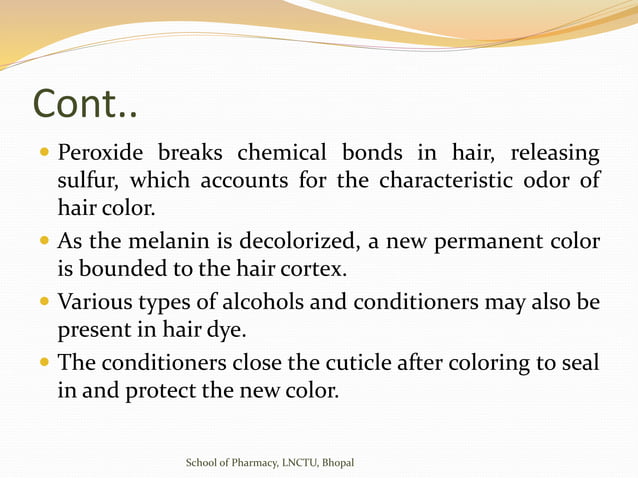 Chemistry and formulation of para phenylene diamine based hair dye ...
