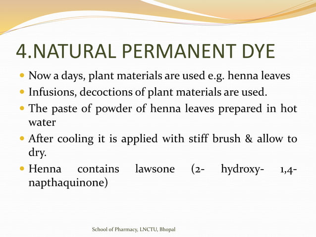 Chemistry and formulation of para phenylene diamine based hair dye ...