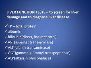 chemistry and immunology tests.pptx | Heart and Cardiovascular Diseases ...