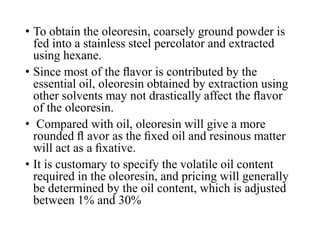 Chemistry and processing cumin | PPTX