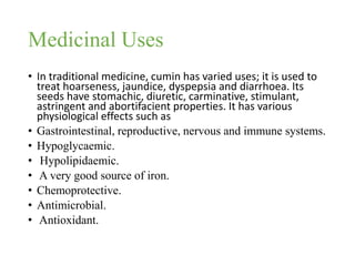 Chemistry and processing cumin | PPTX