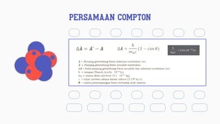 PPT MOMENTUM FOTON DAN EFEK COMPTON KELOMPOK 2 | PPTX
