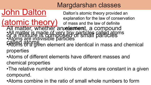Atoms and molecule class 9 ppt science chapter 3 | PPTX | Physics | Science