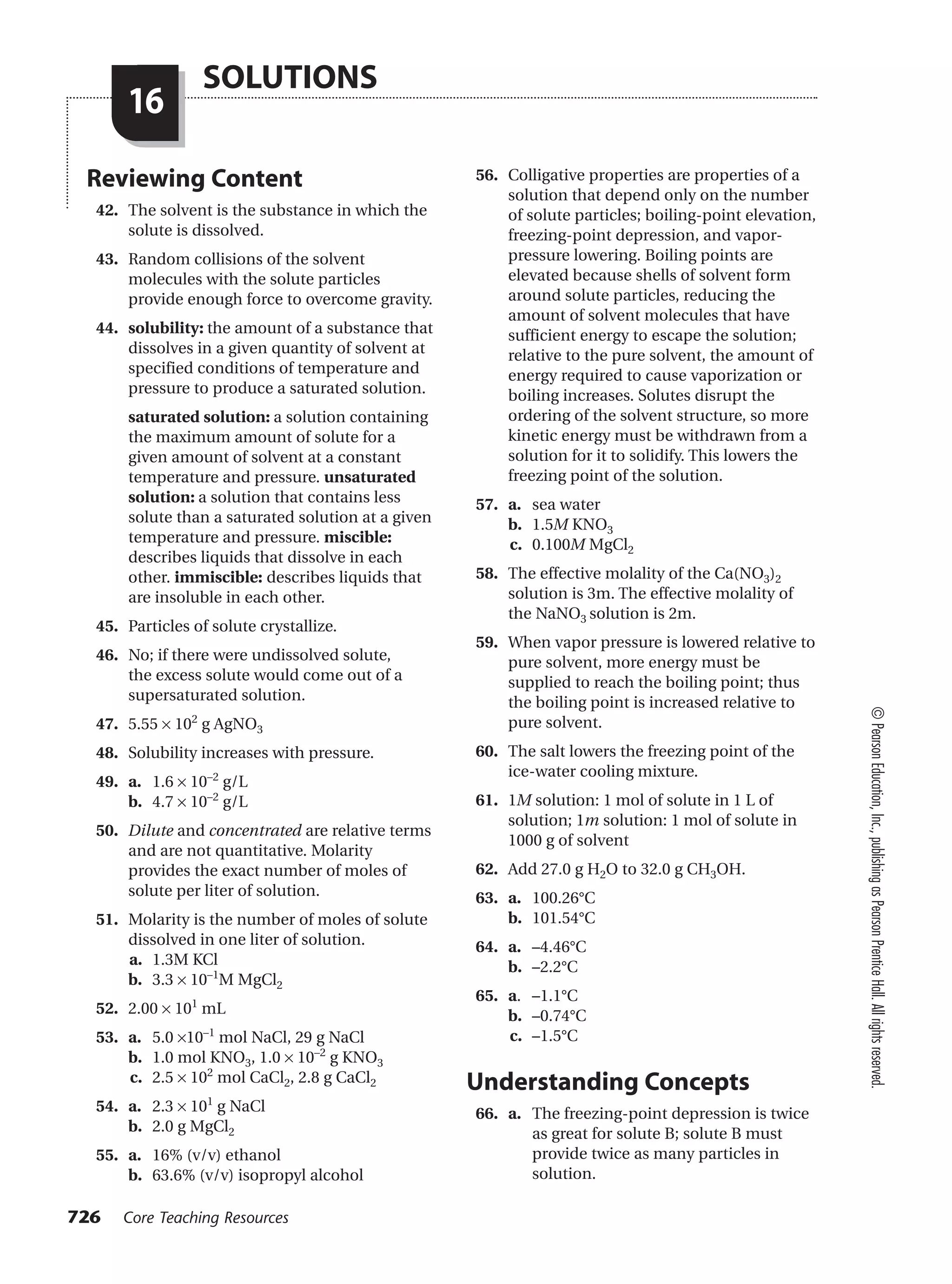 Chemistry chapter 16 assessment small | PDF
