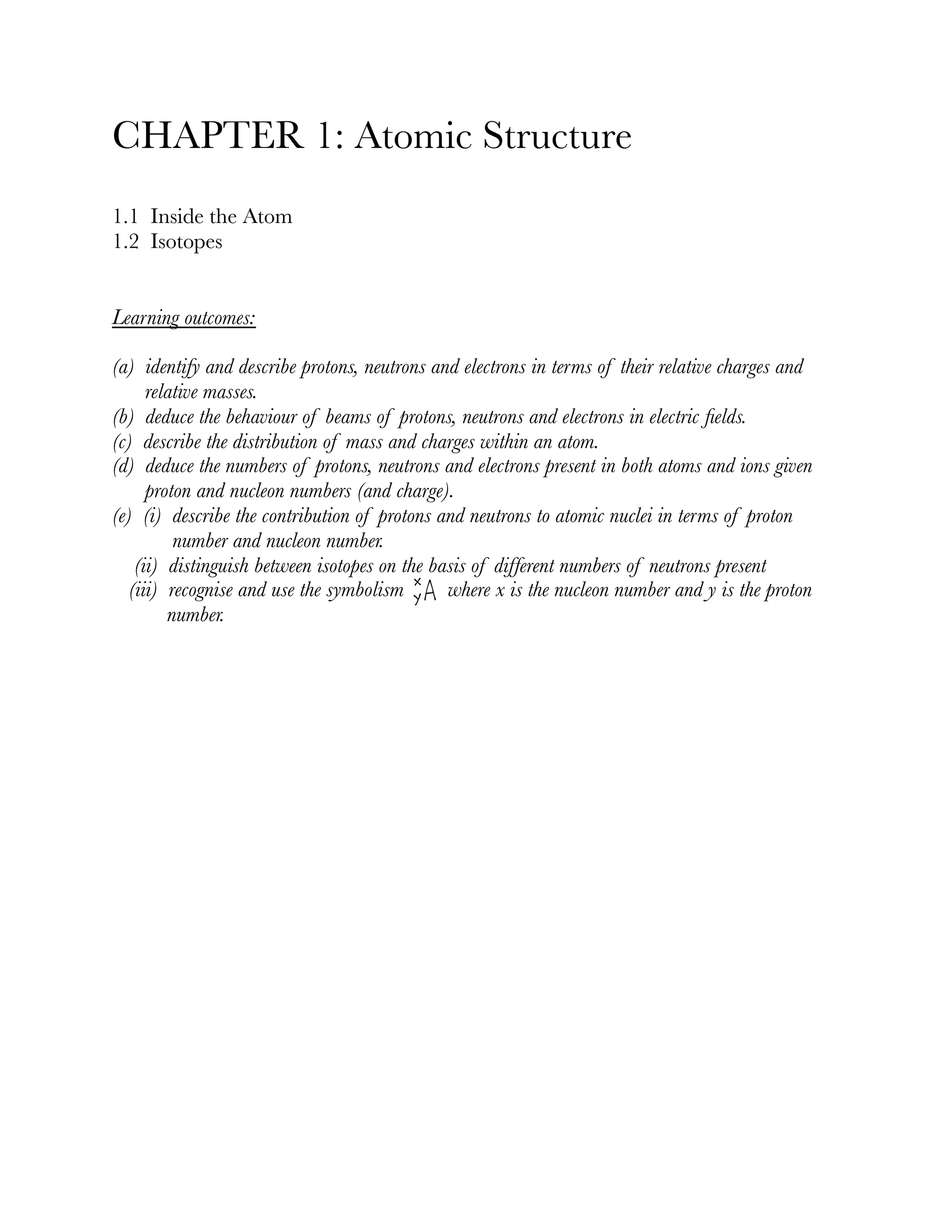 Chemistry chapter 1 atomic structure zimsec (2) | PDF